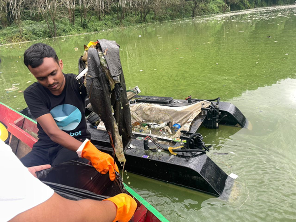 AI-Integrated Marine Robotic Boat Showcased for Waste Collection ...